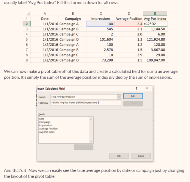 Weighted Average (average of average) – Small Business Dad